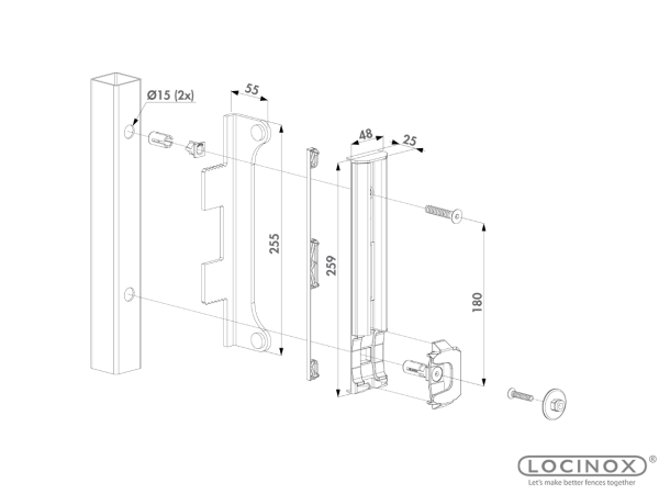 SFKB-QF Sicherheitsanschlag für FortyLock