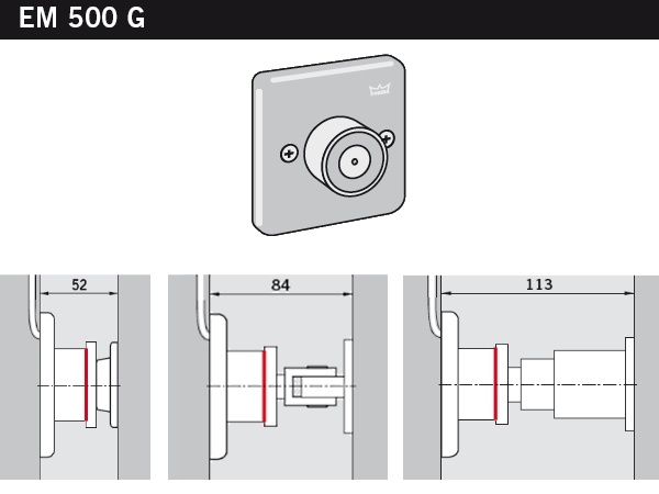 Dorma EM 500 Haftmagnet | Dorma EM 500 A | 69011531